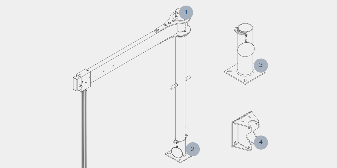 Fallprotec SkyDavit Arm Facade Davit System